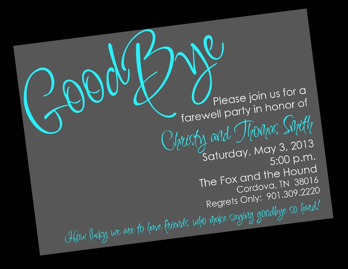 Moving Away Party Invitations Wording Moving Away Party Invitations Wording