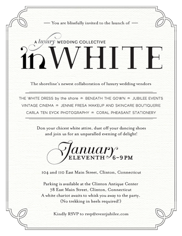 White Party Invitations